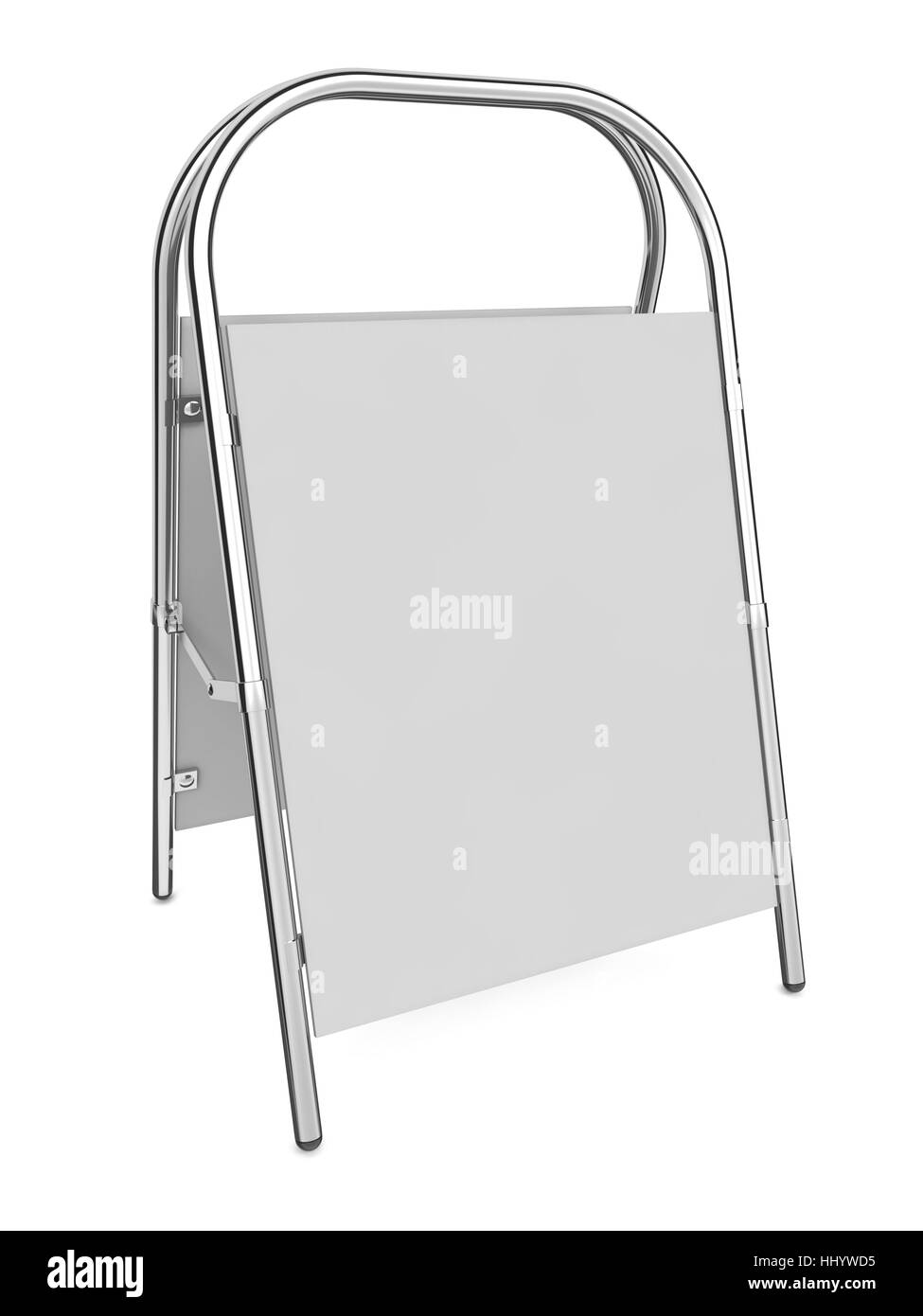 Blank Sandwich Board Isolated on White - 3d illustration Stock Photo ...