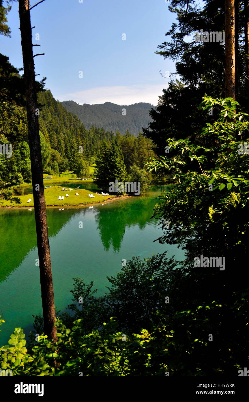 mountain lake at the fern pass Stock Photo - Alamy