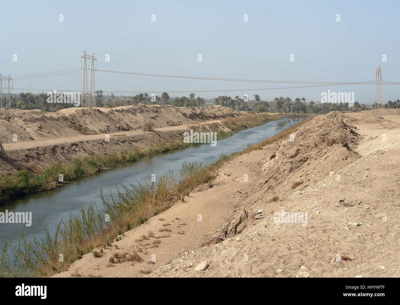 historical, stone, desert, wasteland, stream, channel, location shot ...