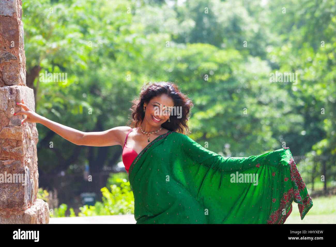 Modern saree outfit hi-res stock photography and images - Alamy