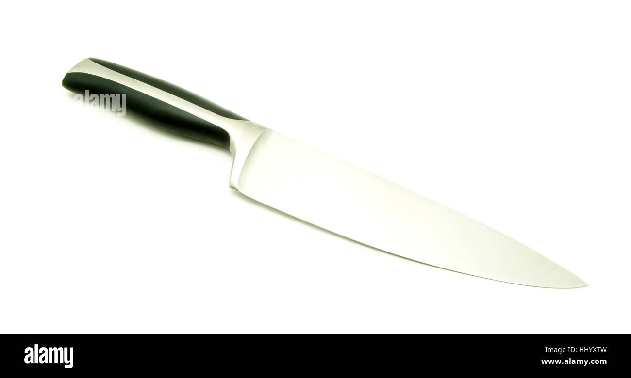 Metal knife isolated on the white background Stock Photo - Alamy