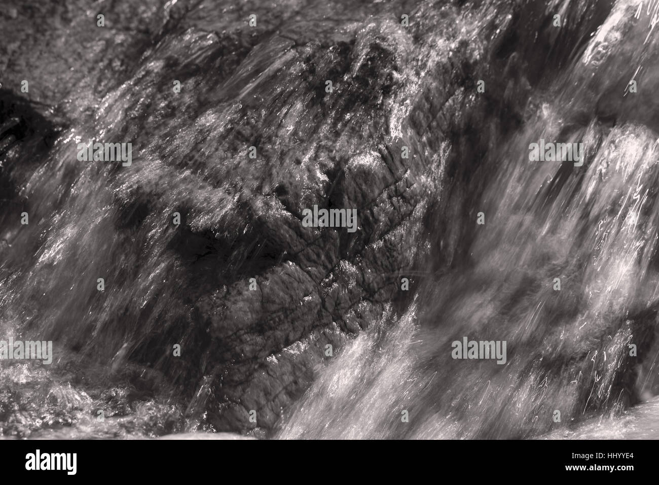 stone under the mountain water, note shallow depth of field Stock Photo ...