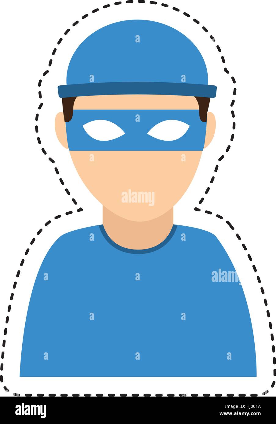 Hacker avatar character isolated icon Stock Vector Images - Alamy