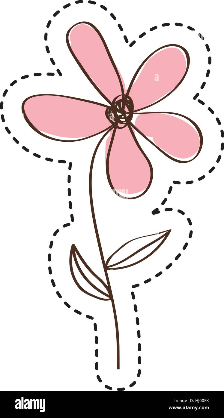 cute flower isolated icon vector illustration design Stock Vector Image ...