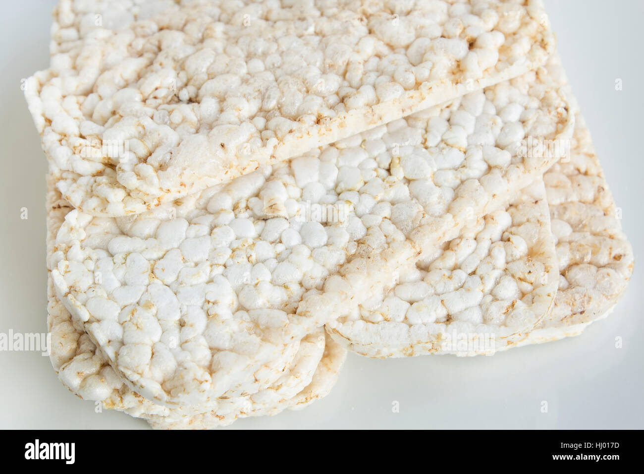 Crunchy Rice Waffles Closeup Stock Photo - Alamy