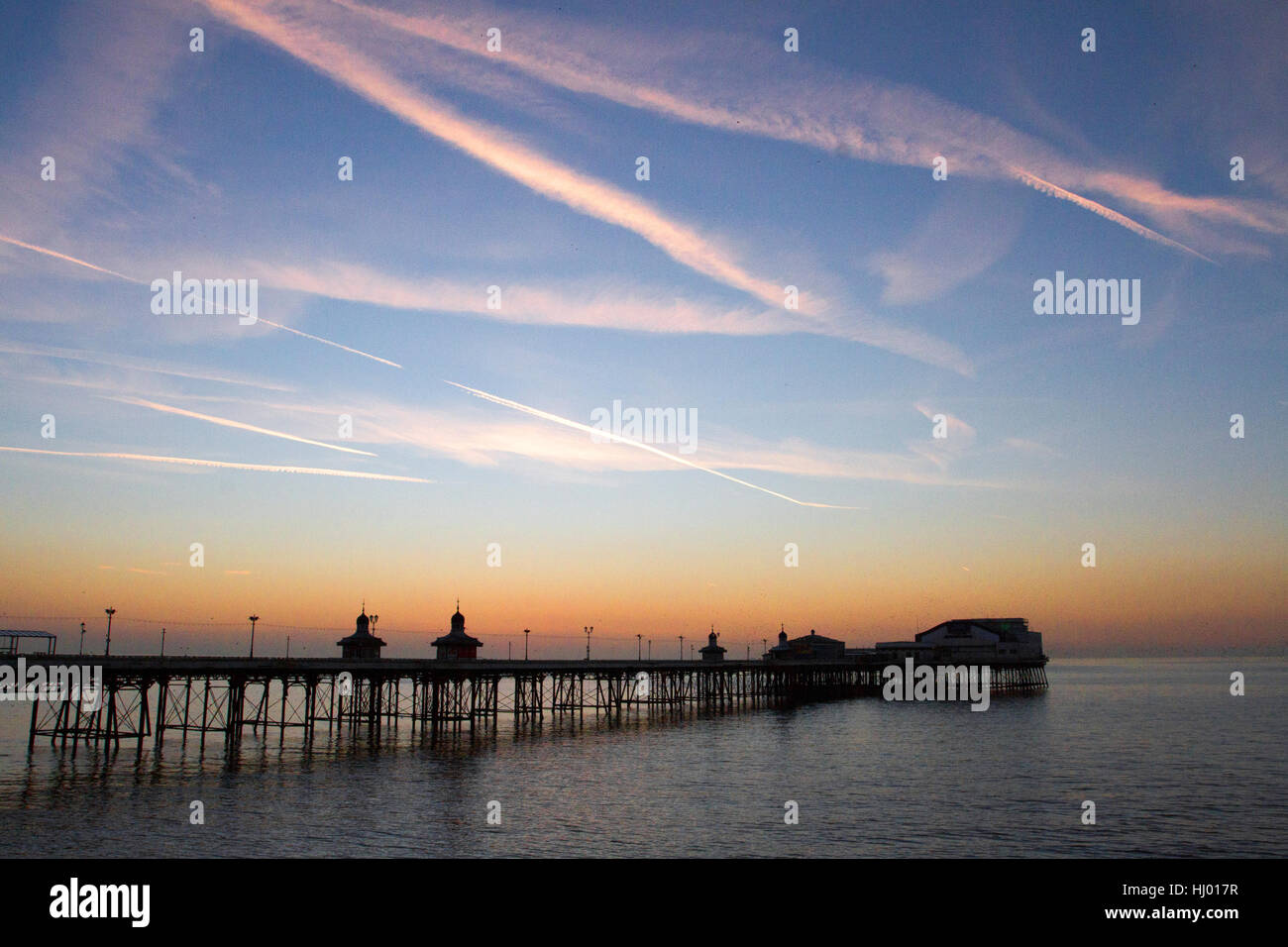 Blackpool's North Pier; a Victorian structure and seaside evening ...