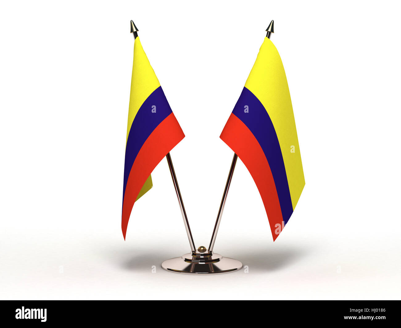 blue, small, tiny, little, short, flag, pole, colombia, miniature ...