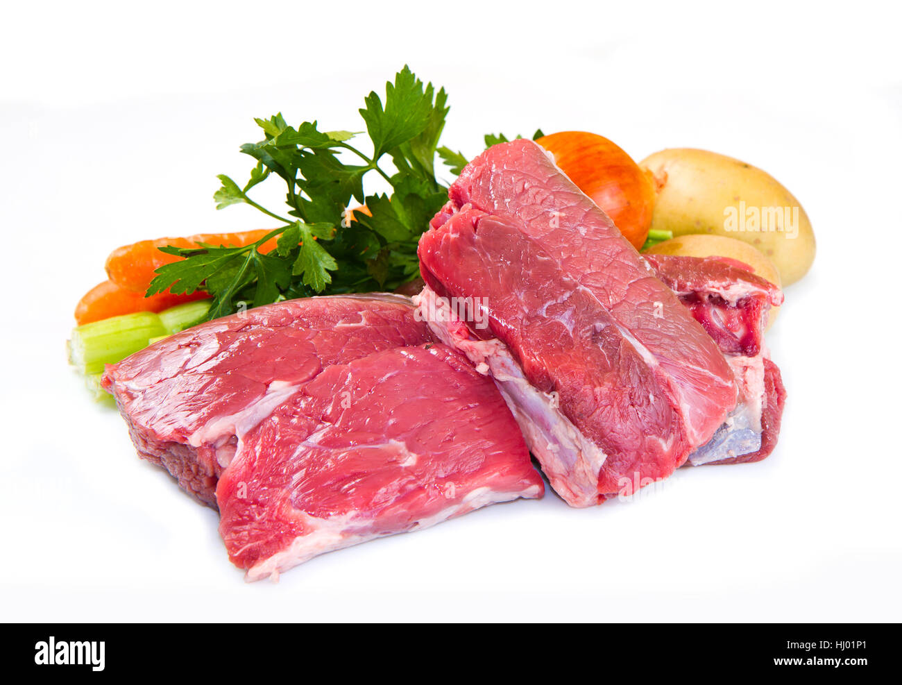 food, aliment, isolated, muscle, onion, carrots, boiled, steak, parsley ...