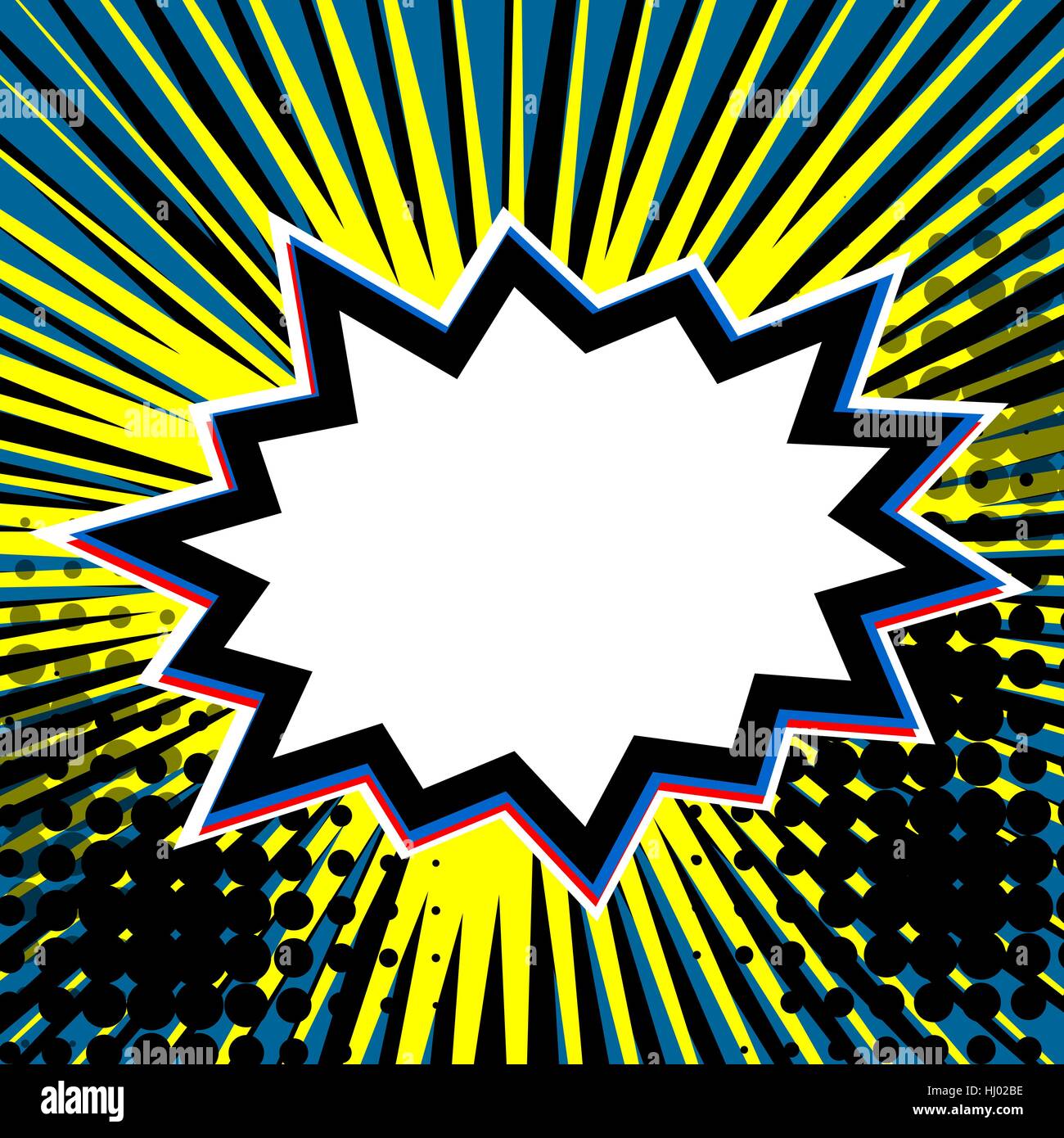 Empty comic dot speech bubble Stock Vector Image & Art - Alamy