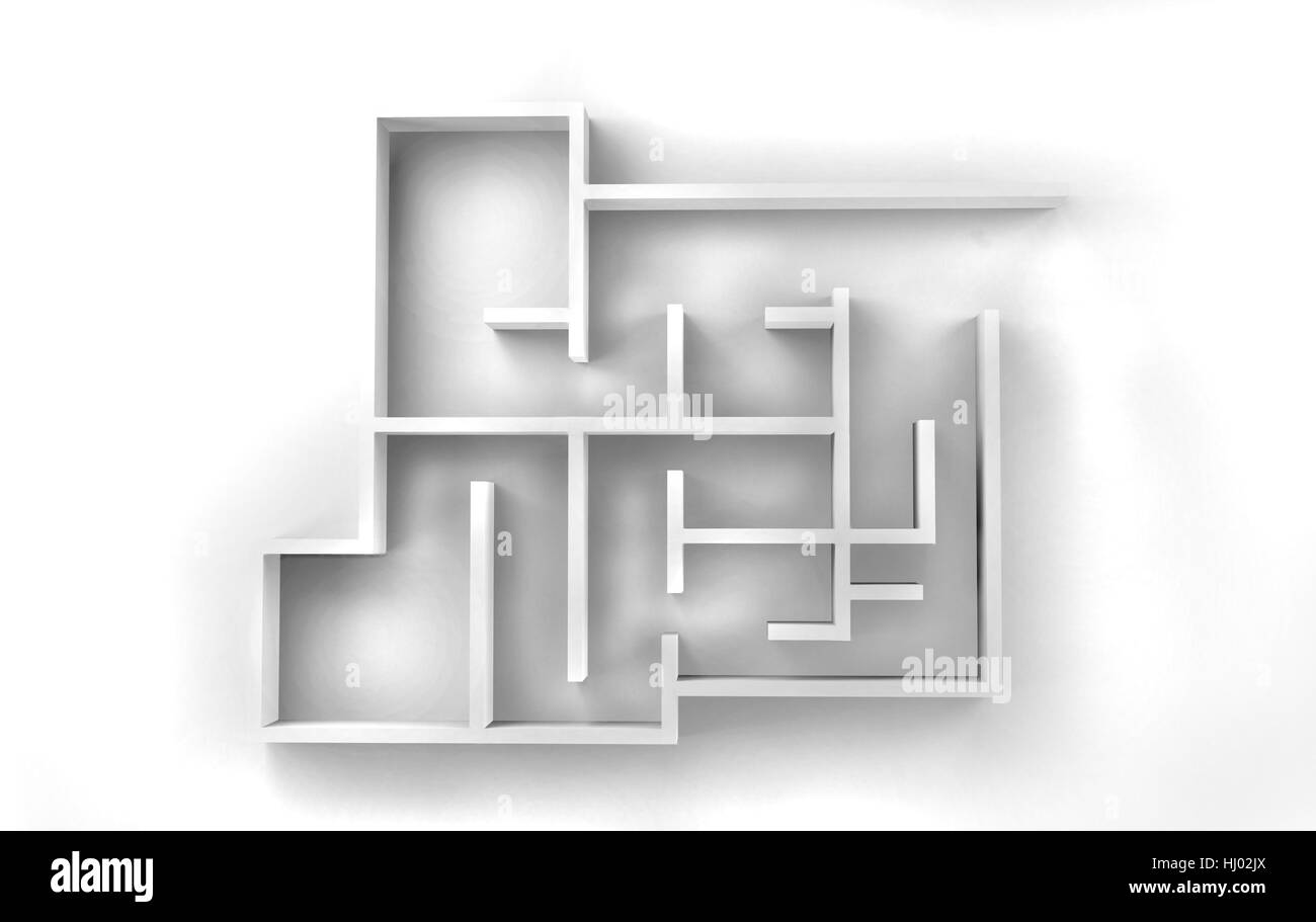 Floor maze Black and White Stock Photos & Images - Alamy