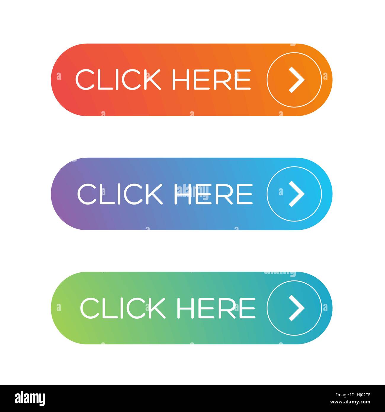 Click Here button set Stock Vector Image & Art - Alamy