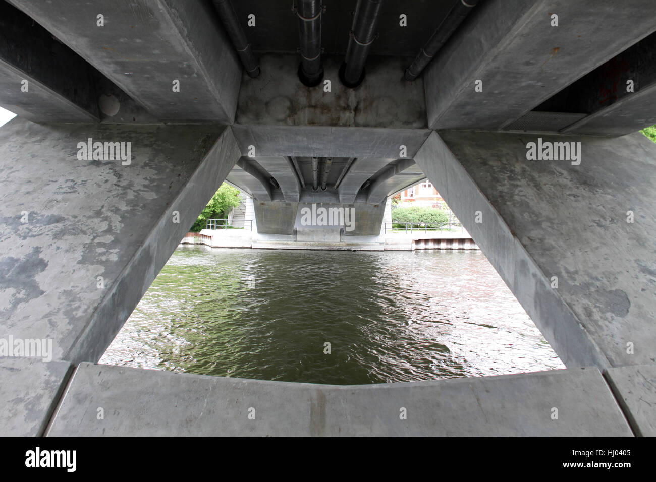 havel bridge from below in brandenburg a.d. havel Stock Photo - Alamy