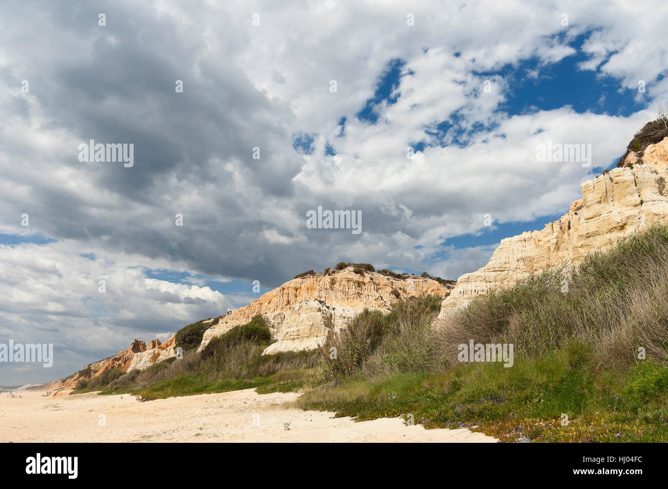 beach, seaside, the beach, seashore, coast, sandstone, erosion, cliff ...