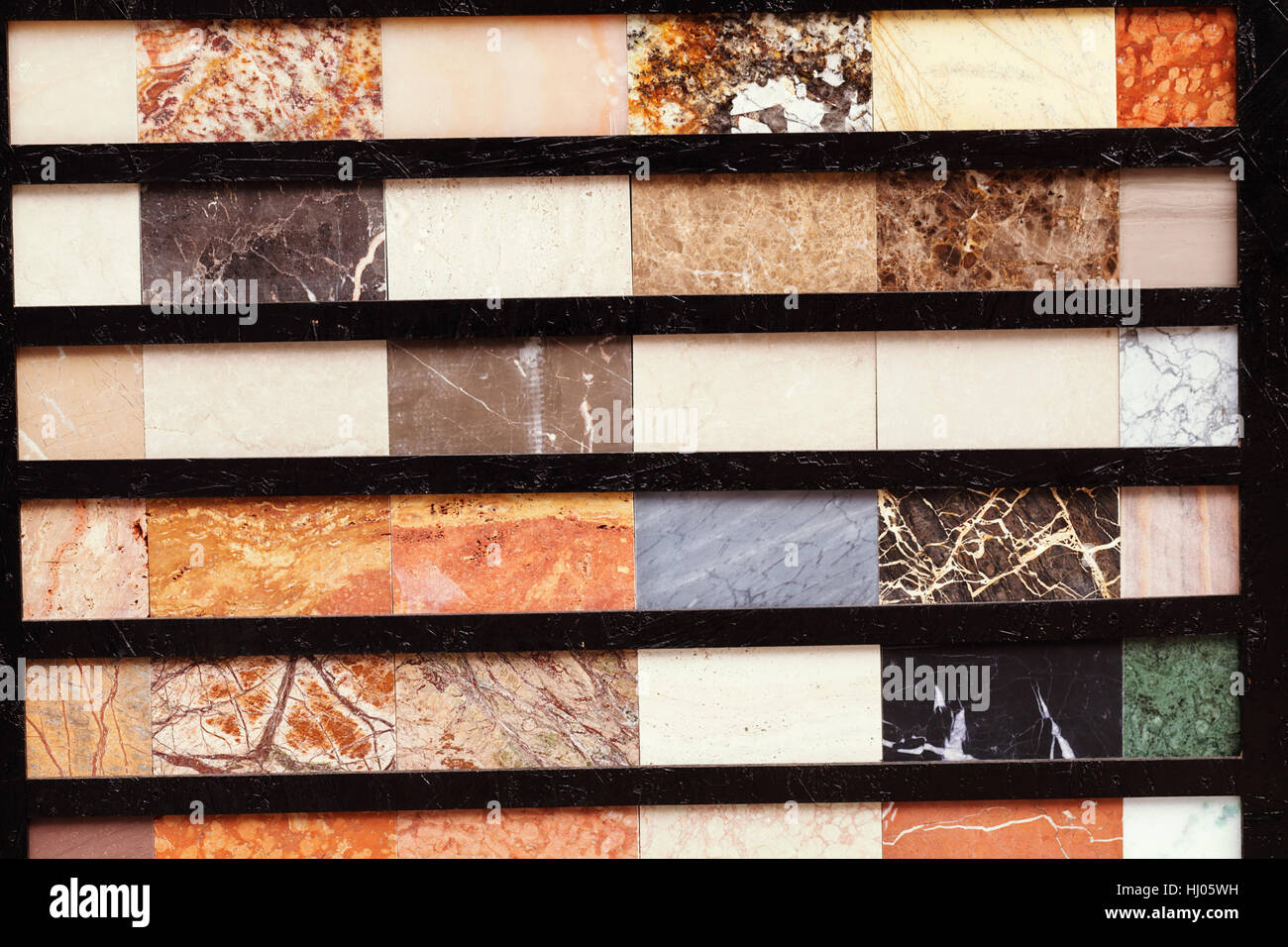 Samples marble floor on the board Stock Photo - Alamy