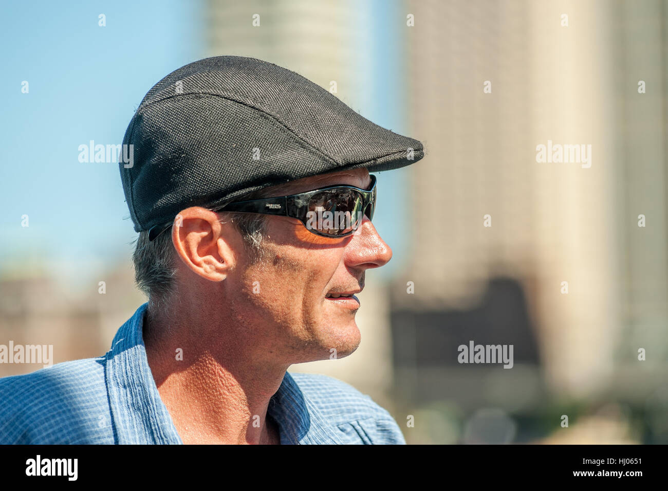 Southern Swan ship captain, Sydney Harbour, NSW Australia Stock Photo ...