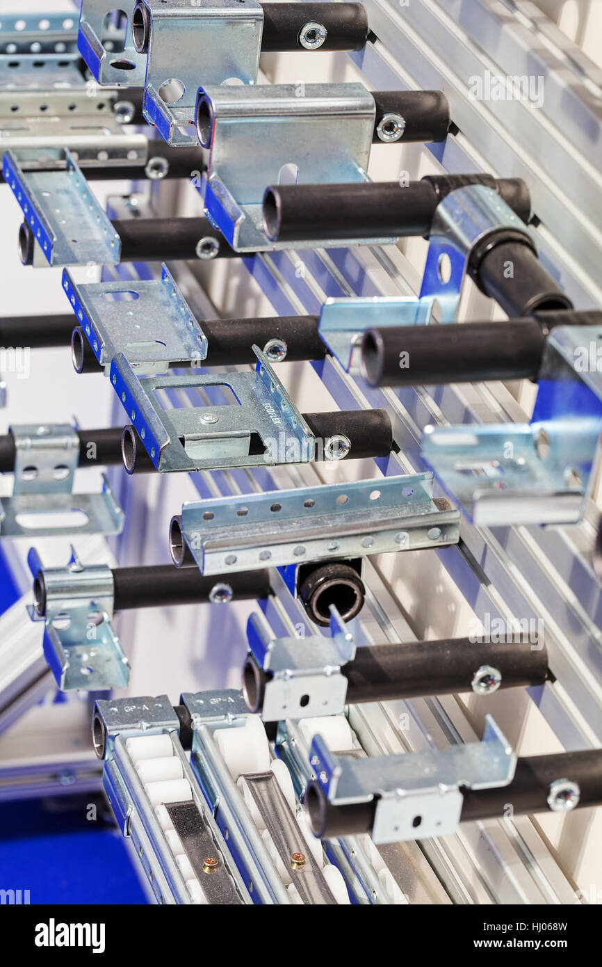 part of the machine for manufacturing , note shallow depth of field ...