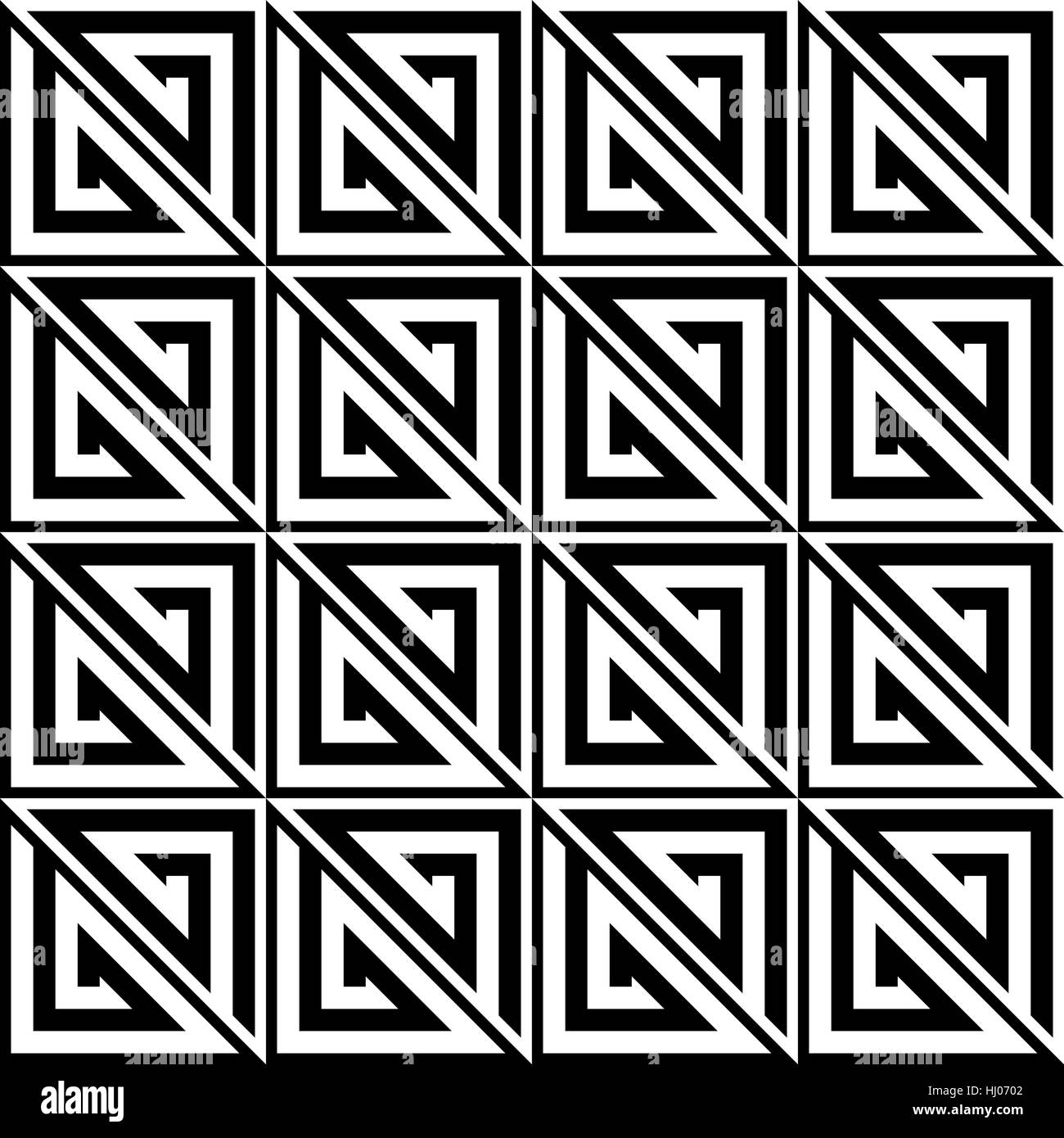 Contemporary Aztec style pattern (adjacent equilateral triangles in ...