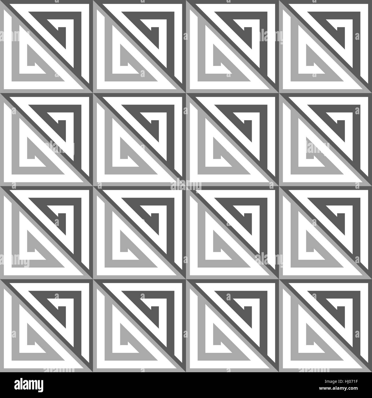 Contemporary Aztec style pattern (adjacent equilateral triangles in ...