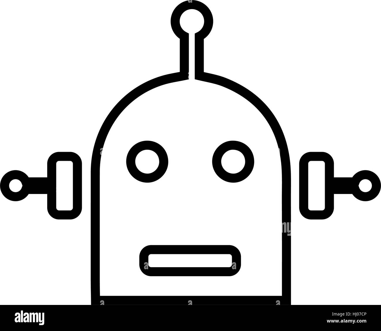 Tech mascot logo Black and White Stock Photos & Images - Alamy