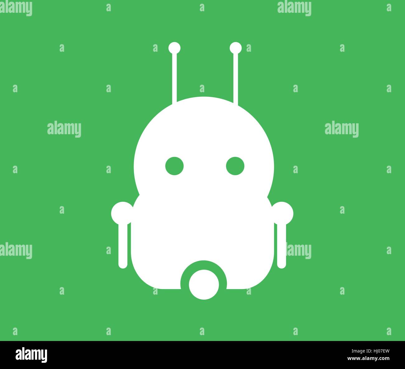 Cute robot cyborg hi Stock Vector Images - Alamy