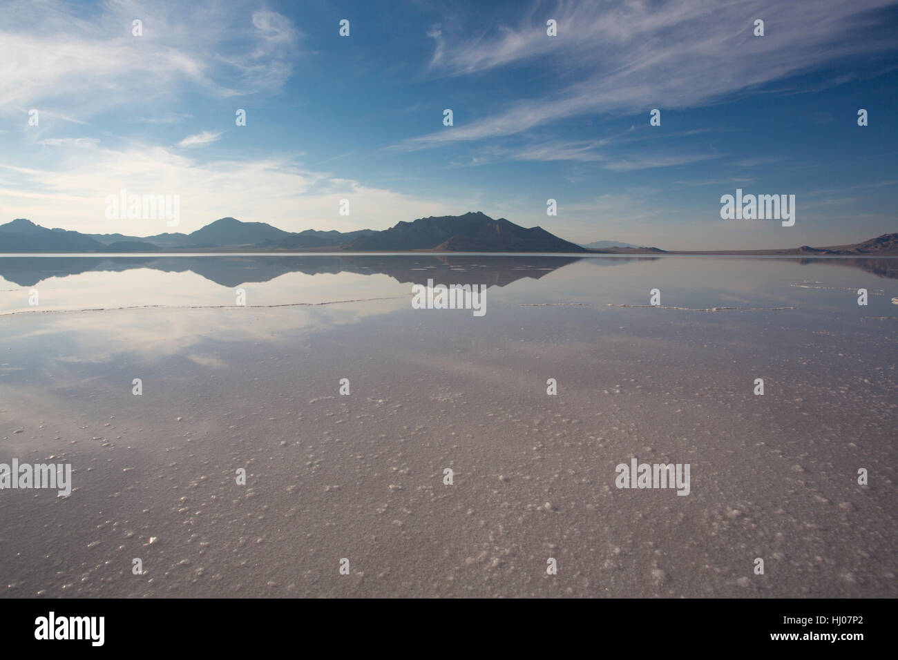 desert, wasteland, sunset, cloud, reflection, nevada, reflections ...