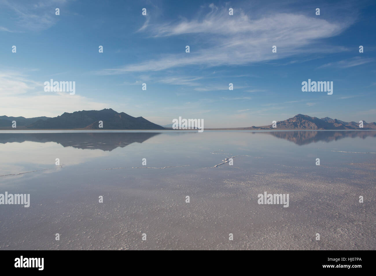 desert, wasteland, sunset, cloud, reflection, nevada, reflections ...