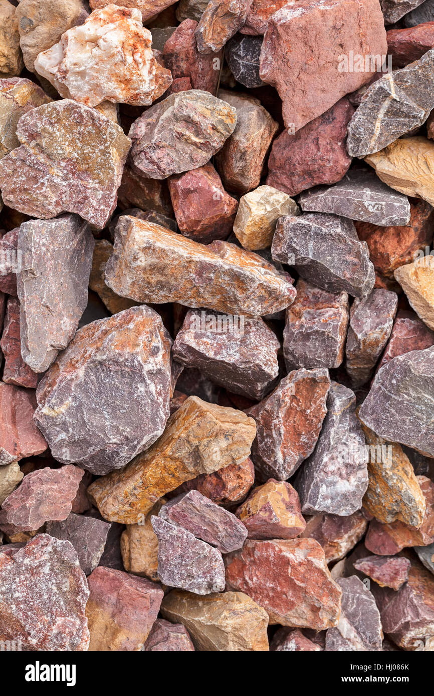 pathway of colorful stones in nature Stock Photo - Alamy
