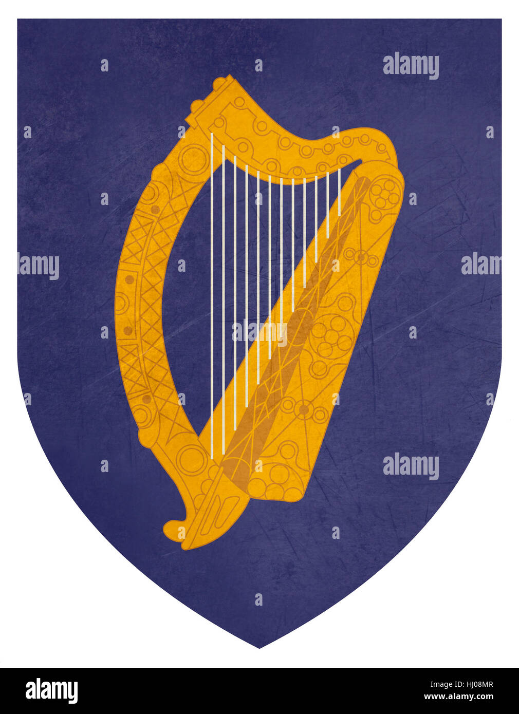 Ireland harp coat of arms hi-res stock photography and images - Alamy