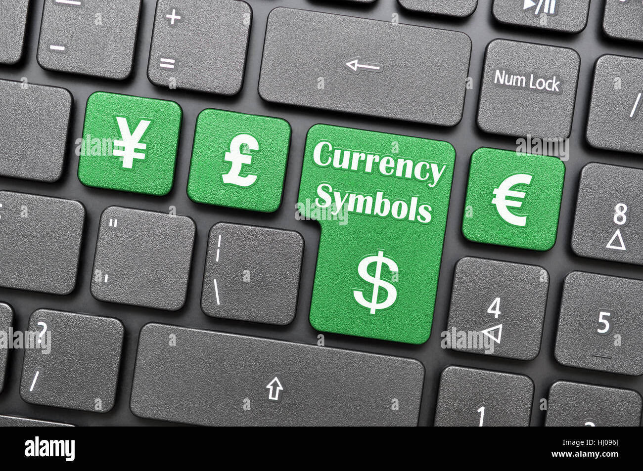 Yen currency symbol on keys hi-res stock photography and images - Alamy