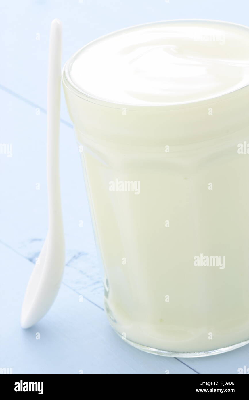 fresh and delicious creamy yogurt, healthy smooth snack, perfect at any ...