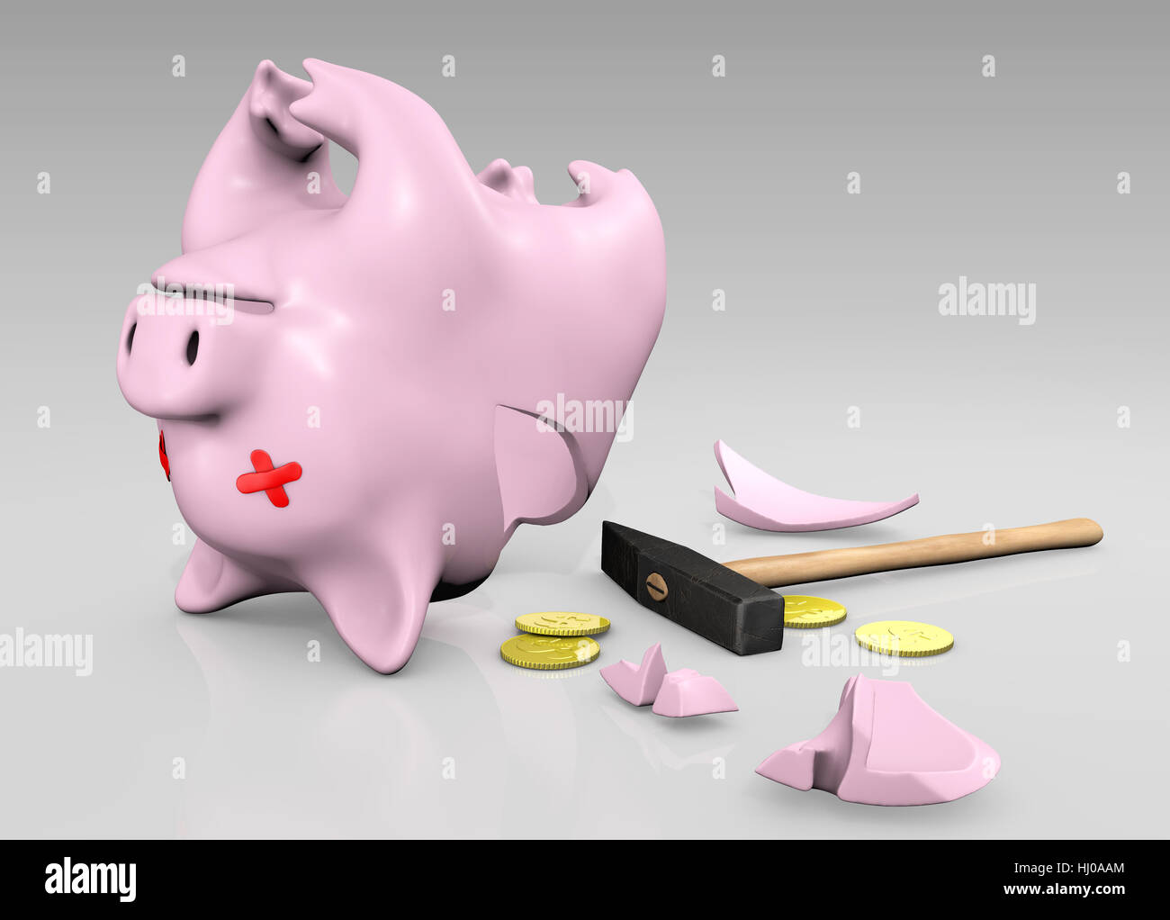 bank, lending institution, object, isolated, coin, plaster, budget ...