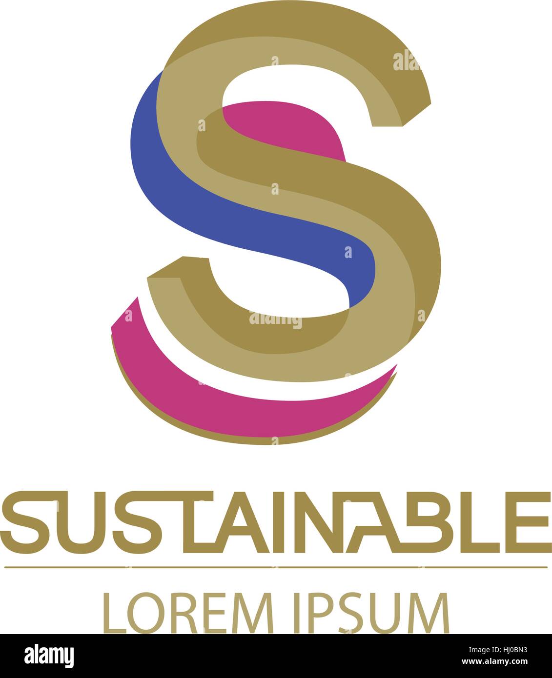 Sustainable Logo Design Concept Stock Vector Image & Art - Alamy