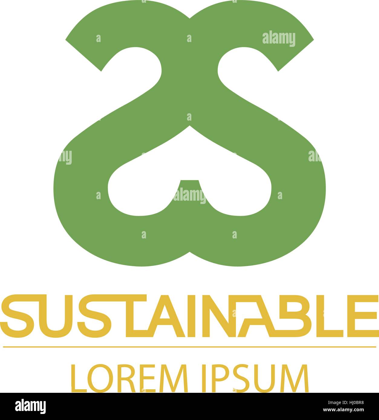 Sustainable Logo Design Concept Stock Vector Image & Art - Alamy