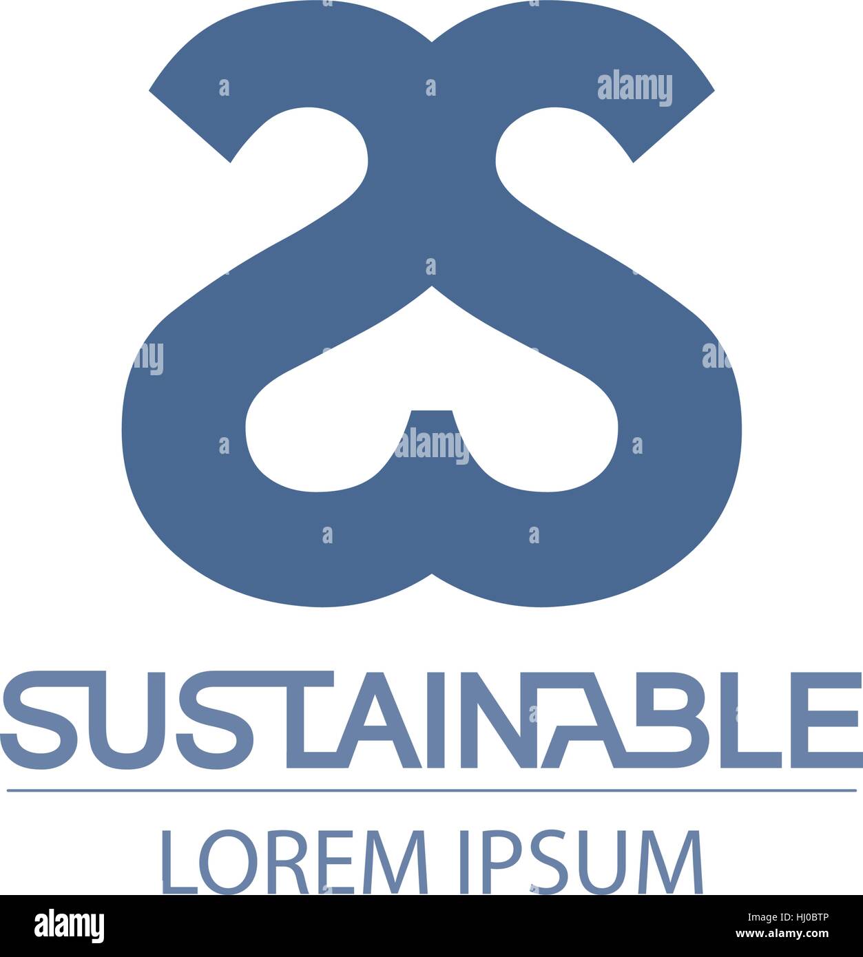 Sustainable Logo Design Concept Stock Vector Image & Art - Alamy