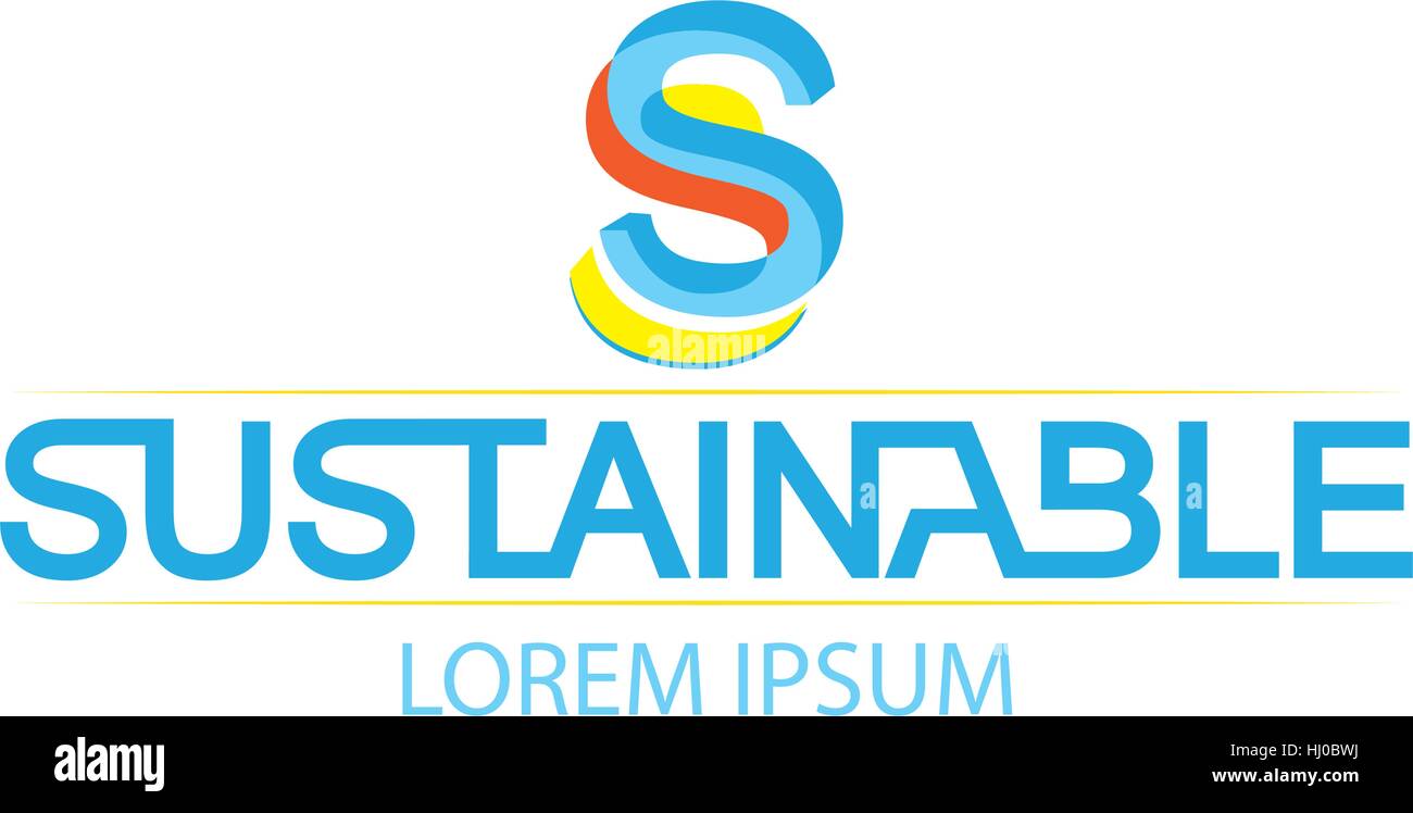 Sustainable Logo Design Concept Stock Vector Image & Art - Alamy