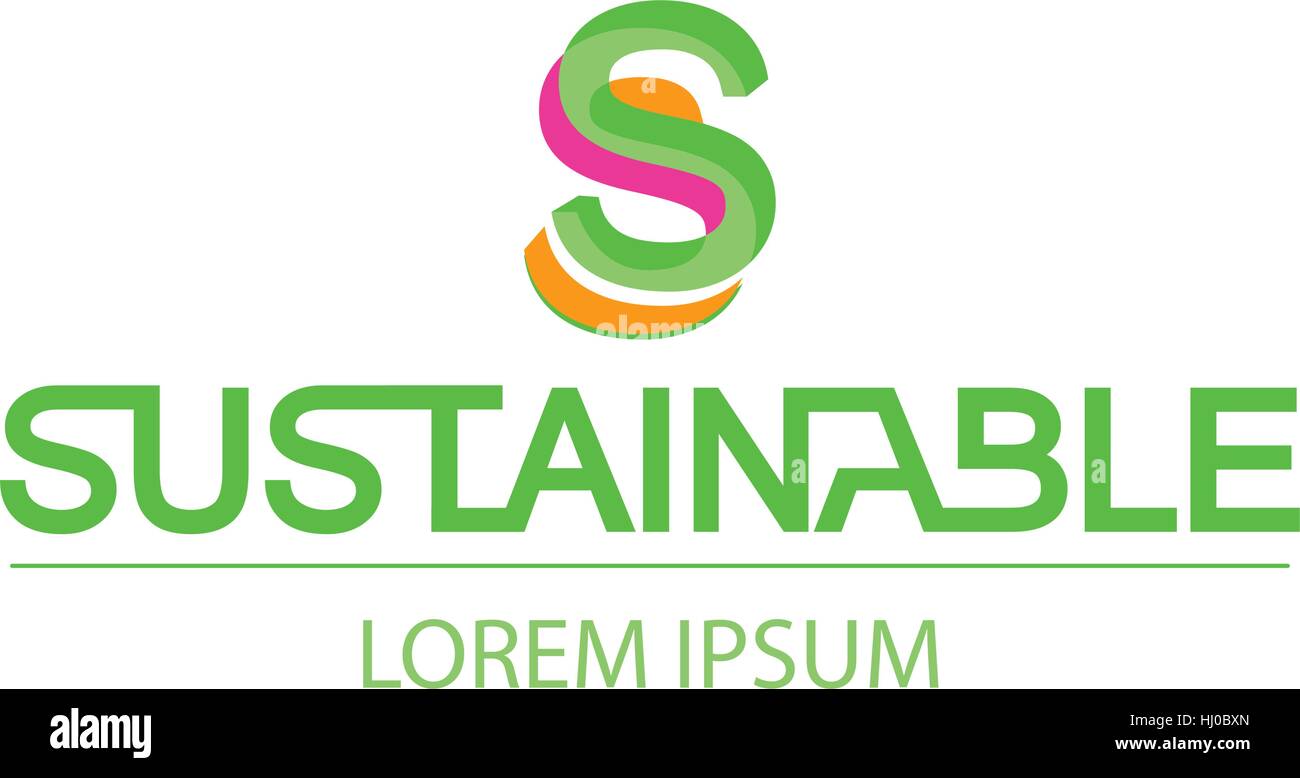 Sustainable Logo Design Concept Stock Vector Image & Art - Alamy