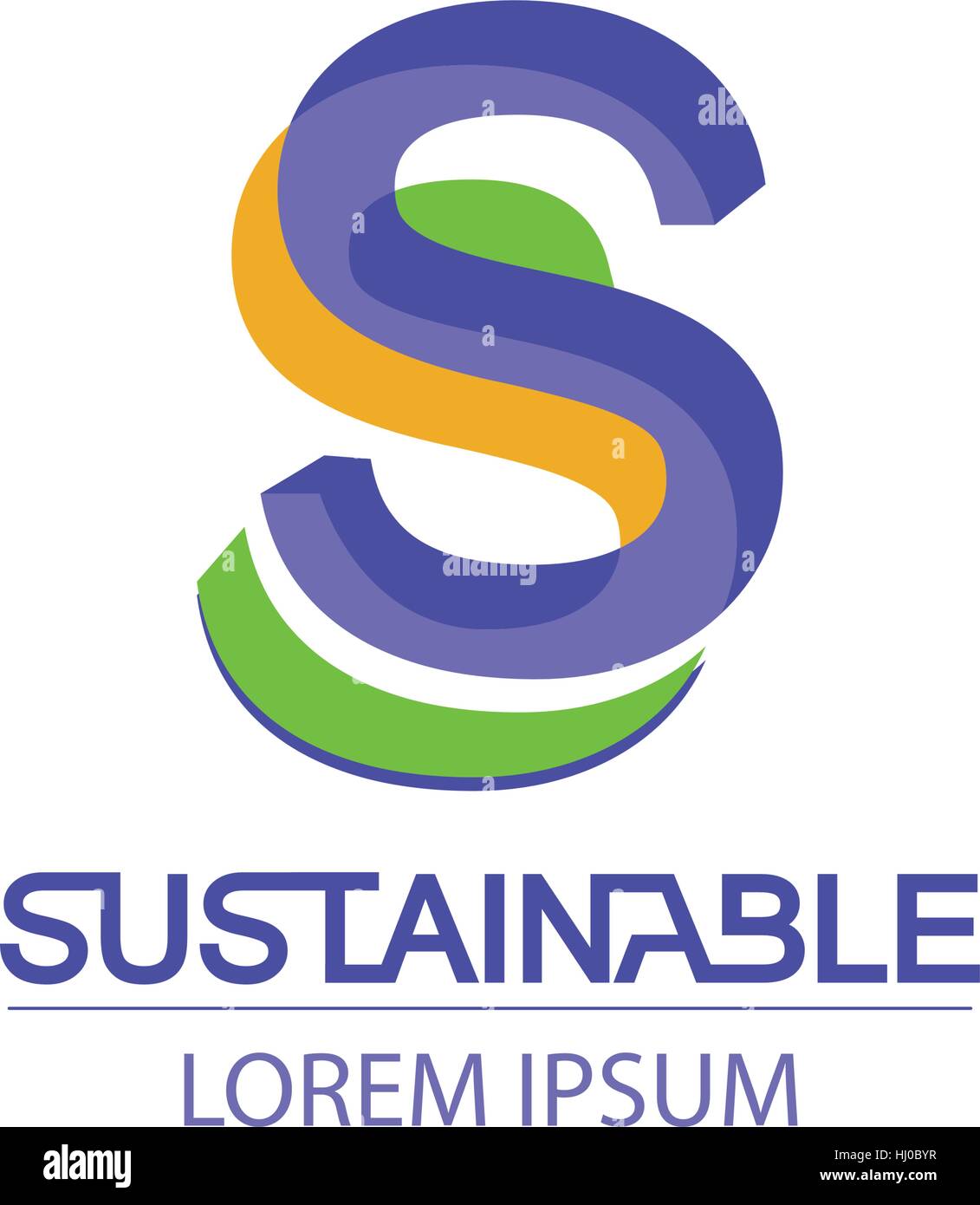 Sustainable Logo Design Concept Stock Vector Image & Art - Alamy