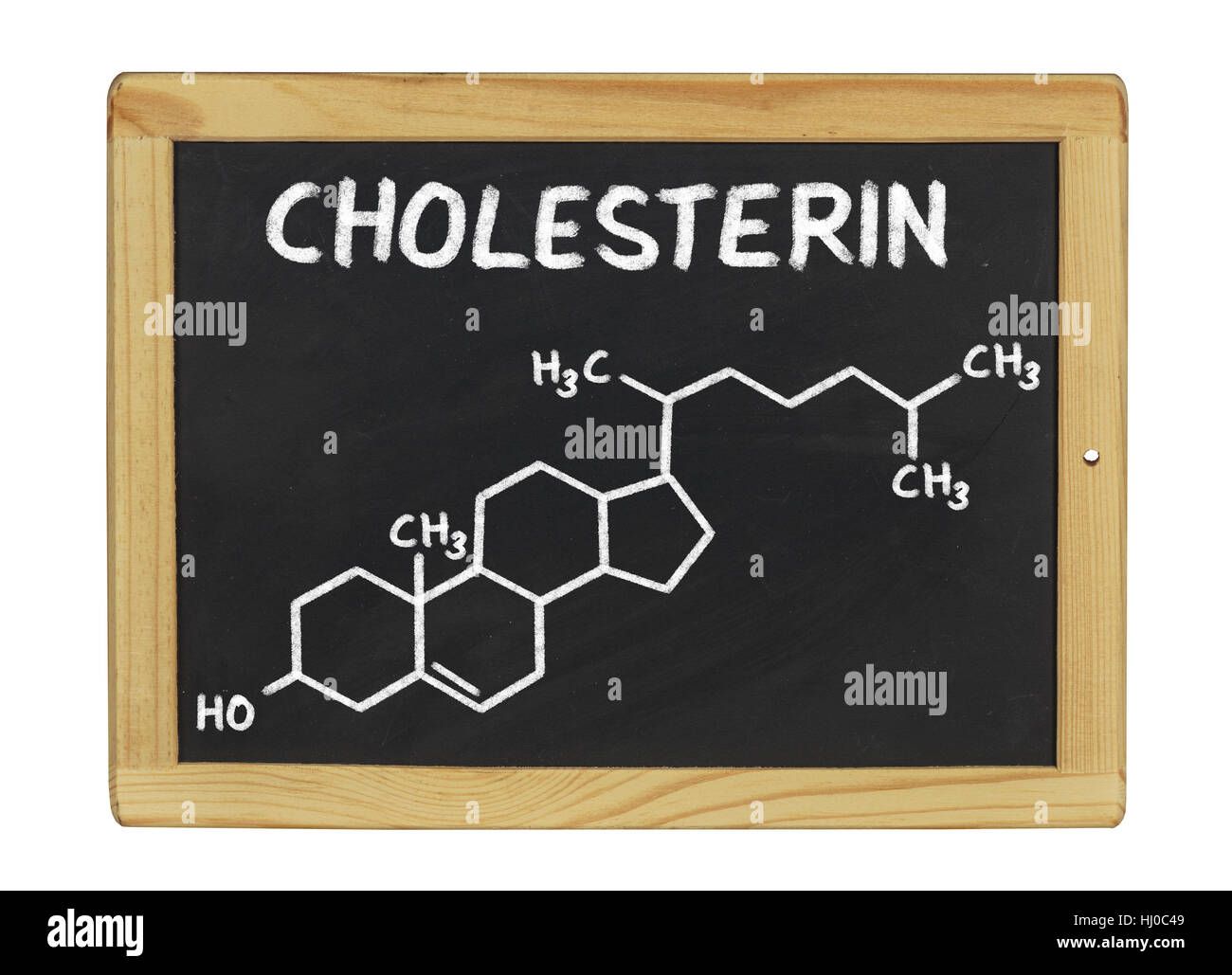 chemical structural formula of cholesterol on a slate Stock Photo - Alamy