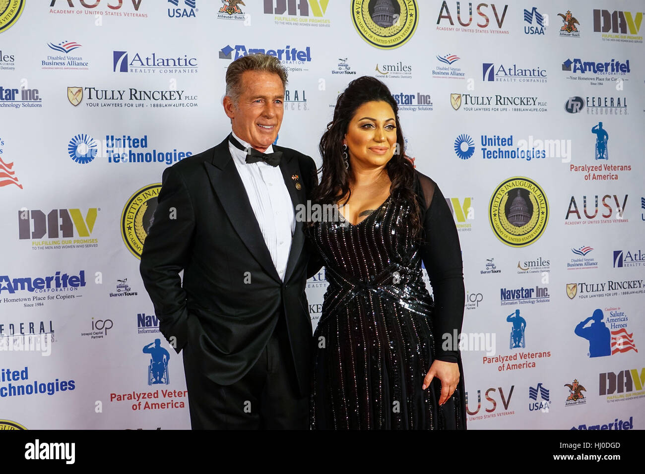 Washington DC, USA. 20th Jan, 2017. Actor Jack Scalia and Chairwoman of ...