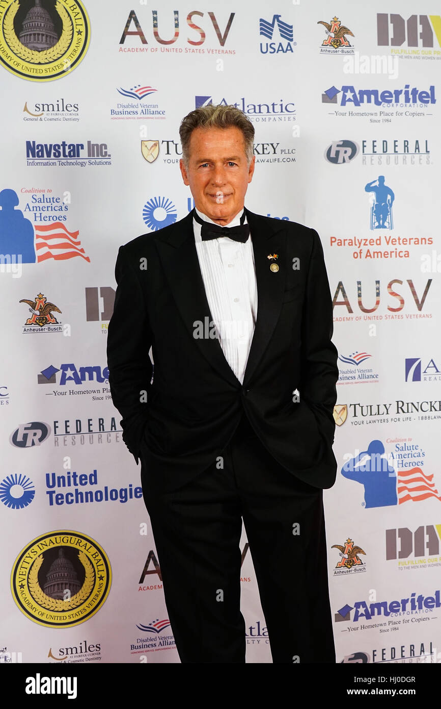 Washington DC, USA. 20th Jan, 2017. Actor Jack Scalia poses for a photo at The Vettys Inaugural ...