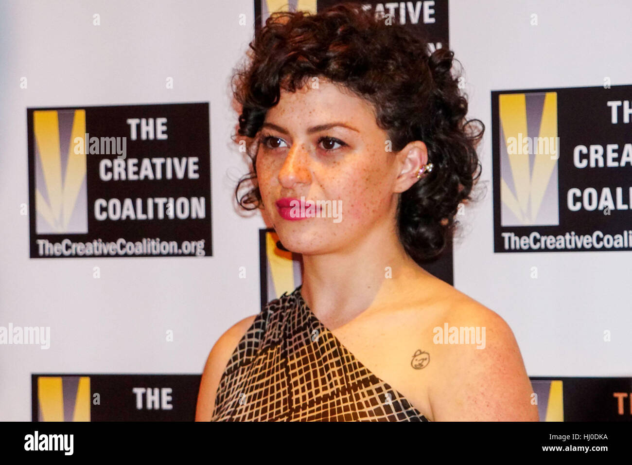 Washington DC, USA. 20th Jan, 2017. Actress Alia Shawkat poses for a ...