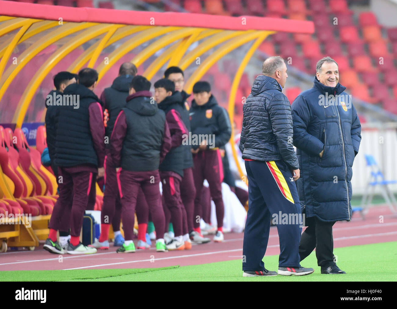 Foshan, China's Guangdong Province. 21st Jan, 2017. China's head coach ...