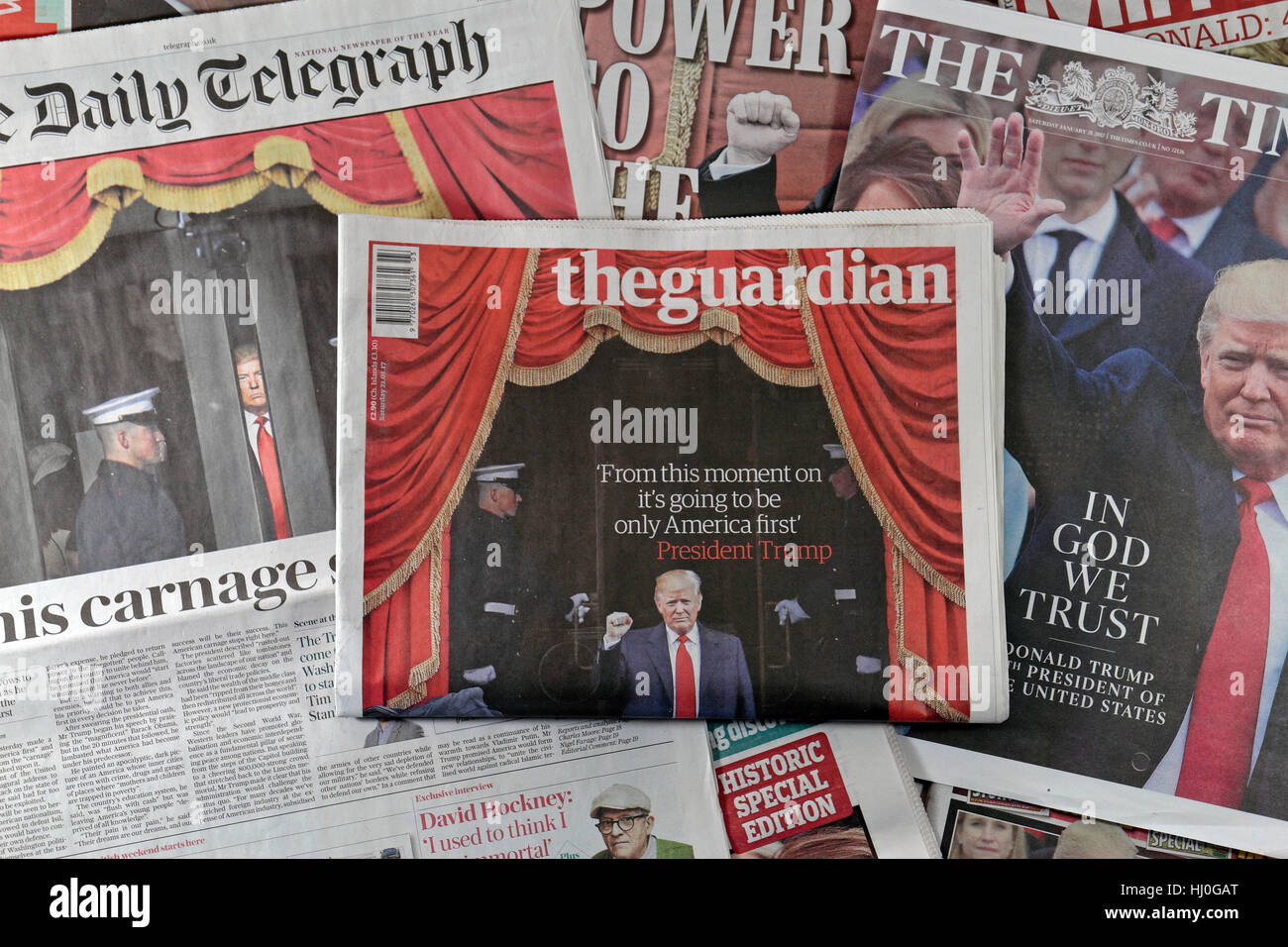 Newspaper front pages uk hi-res stock photography and images - Alamy