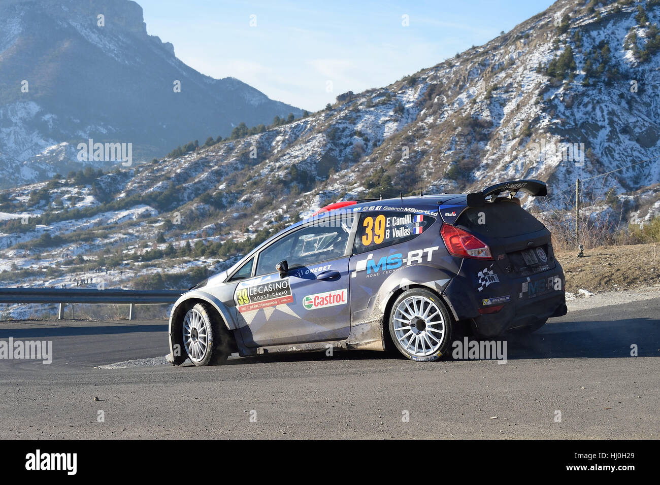 Monte Carlo, Monaco. January 21st 2017,2017 WRC Monte Carlo Rally; Eric ...