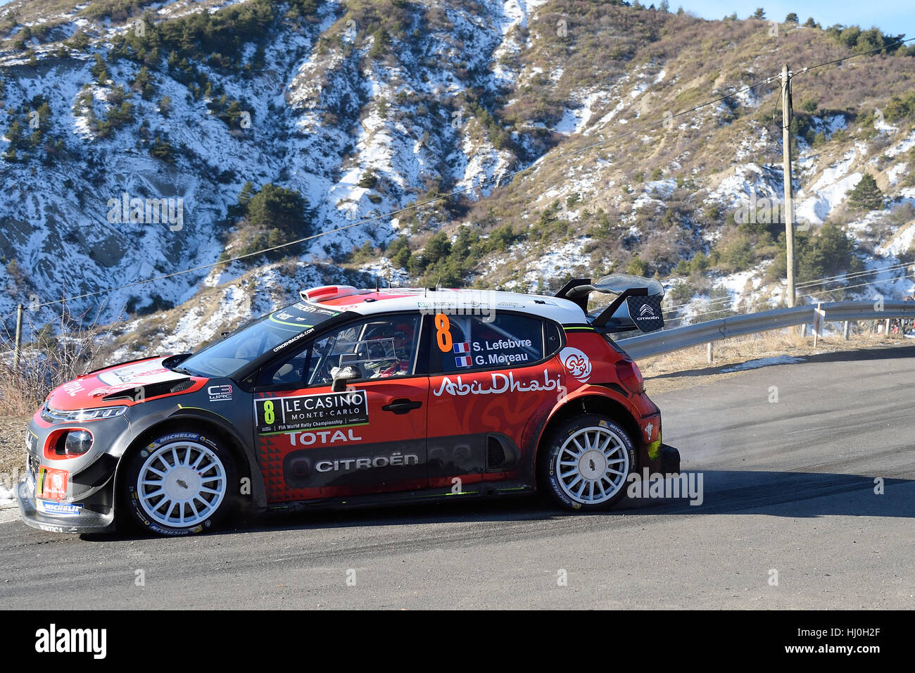 Monte Carlo, Monaco. January 21st 2017,2017 WRC Monte Carlo Rally ...