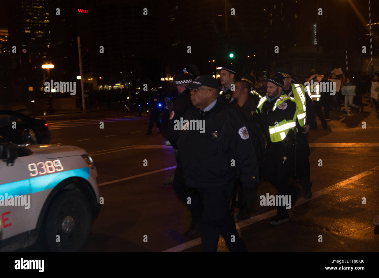 Chicago, USA. 21st Jan, 2017. Credit: James Seale/Alamy Live News Stock ...