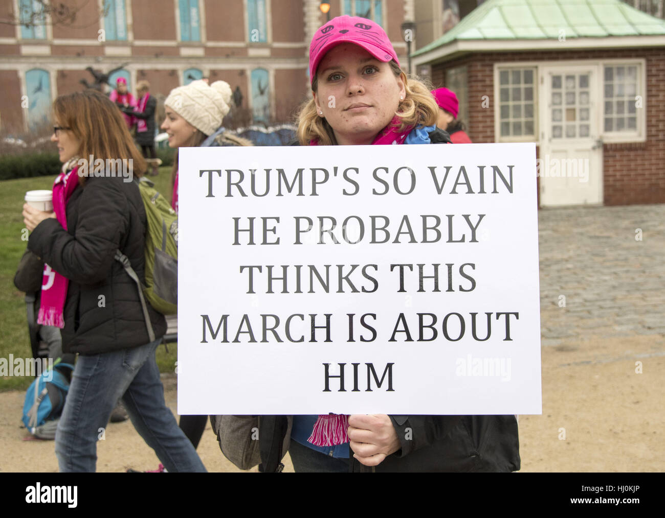 Philadelphia, Pennsylvania, USA. 21st Jan, 2017. Protestors at the ...