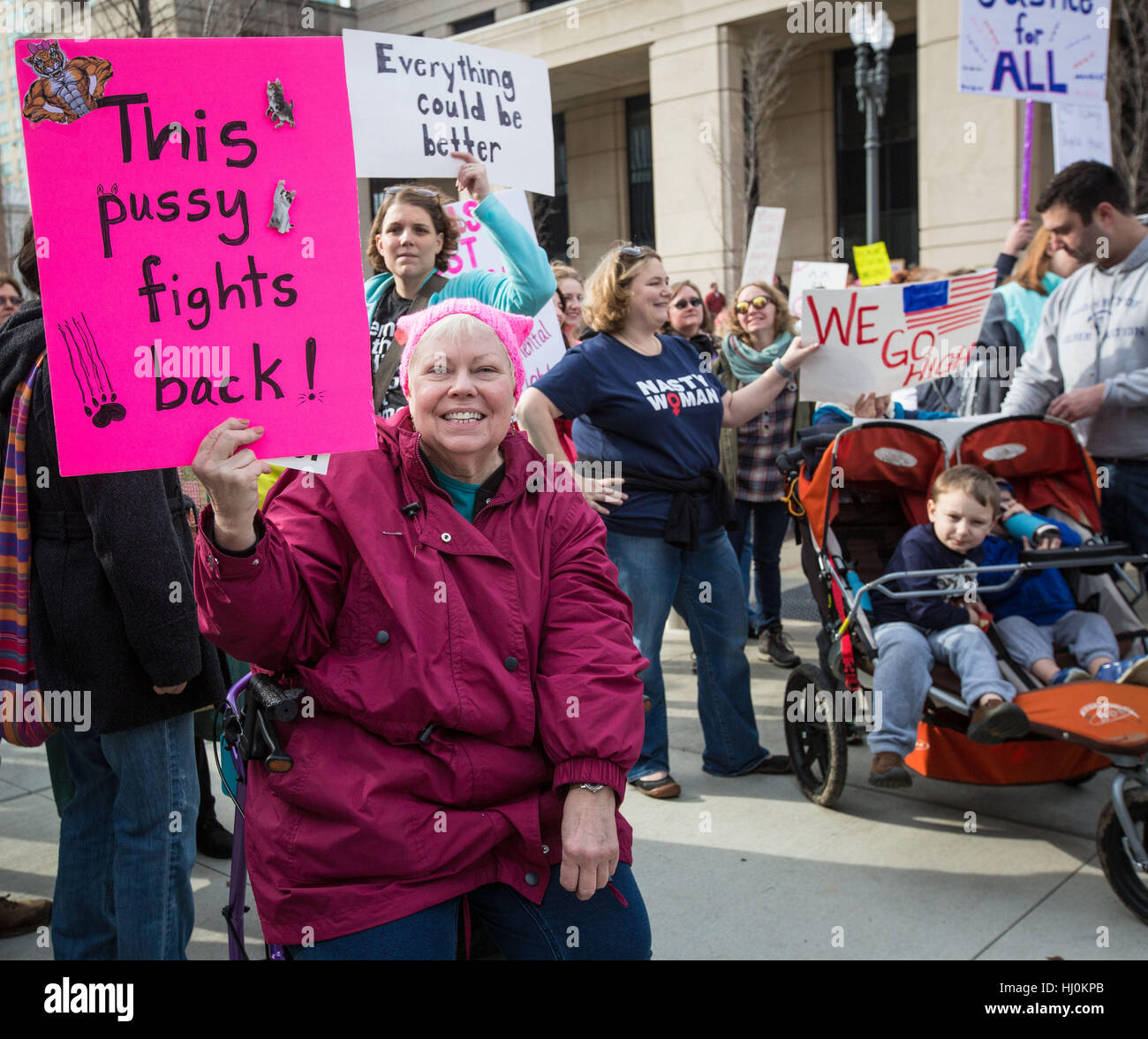Indianapolis, Indiana, USA. 21st Jan, 2017. The Women's March held in ...