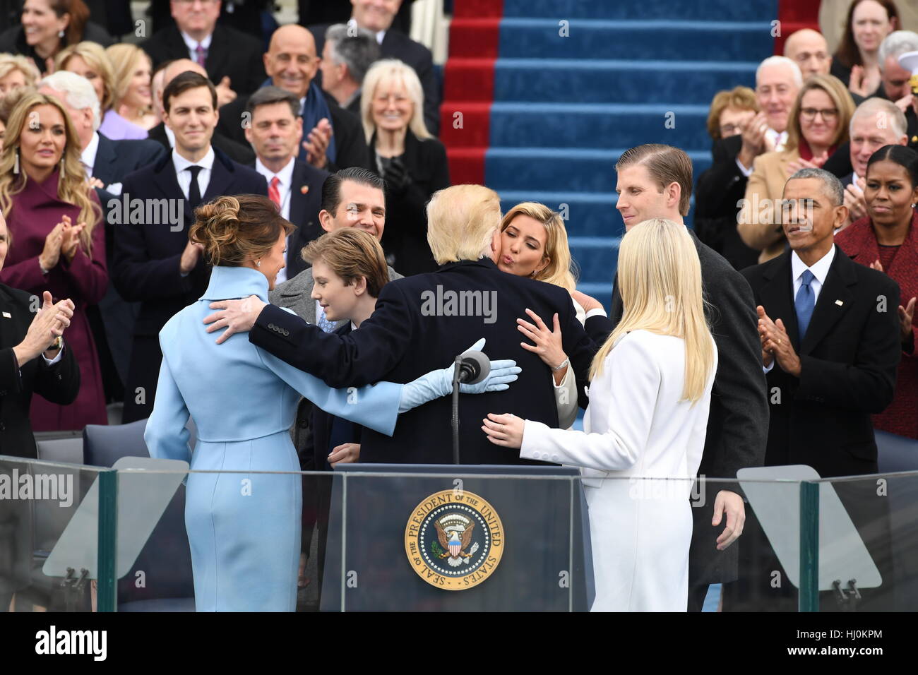 Trump taking the oath of office hi-res stock photography and images - Alamy