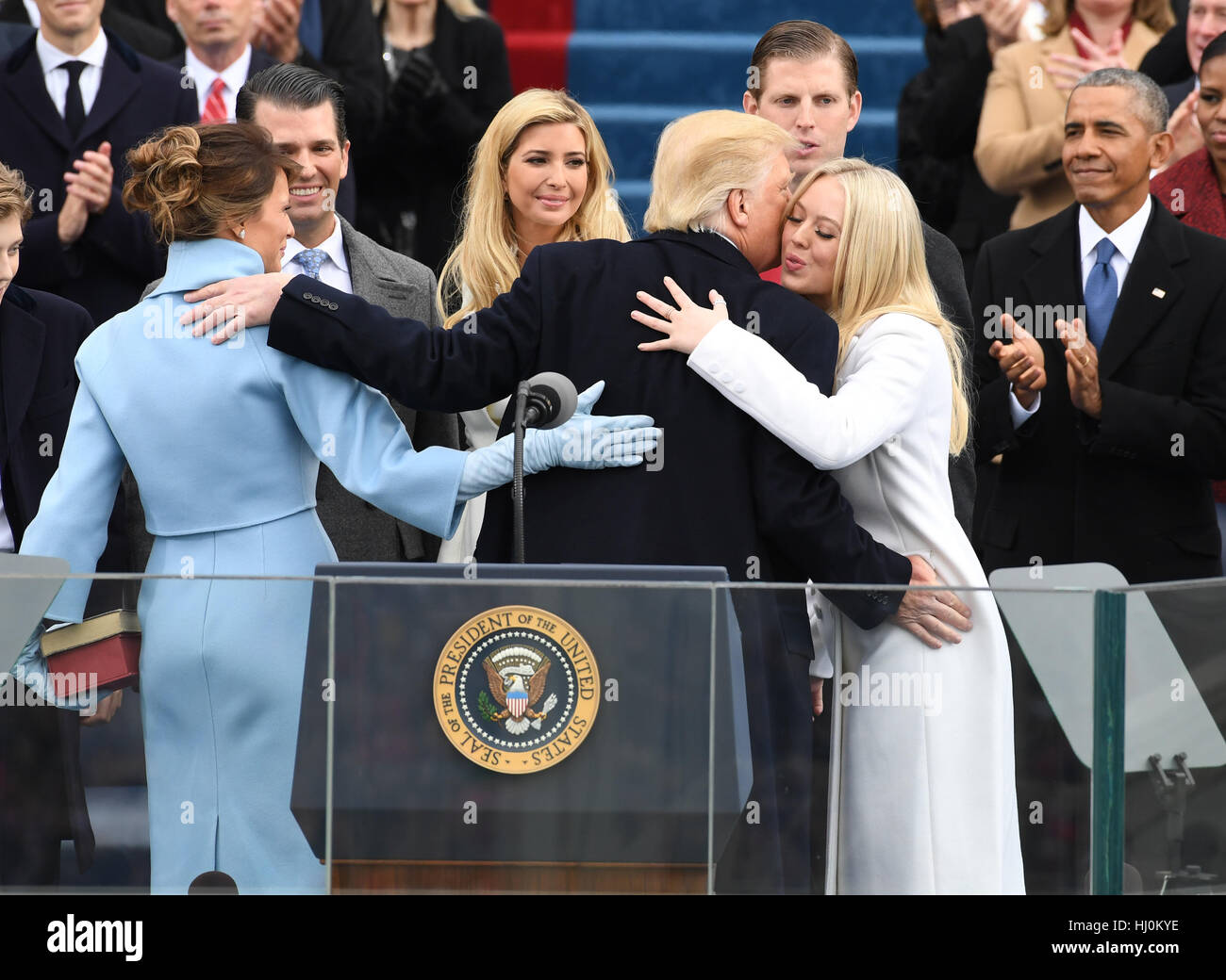 Trump taking the oath of office hi-res stock photography and images - Alamy